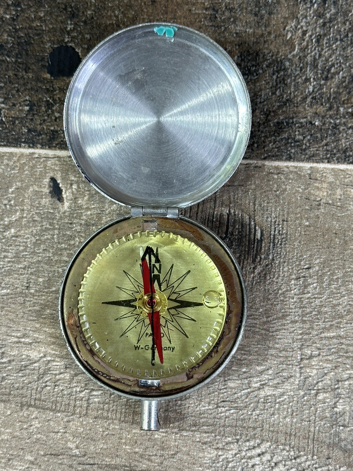 VTG Pasto Metal Pocket Keychain Loop Compass Made in West Germany W ...