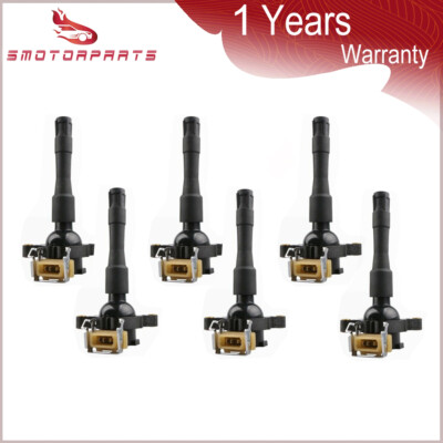 Set(6) Ignition Coils Fit BMW E46 E39 X5 E36 325 330 328 525 740 M3 ...