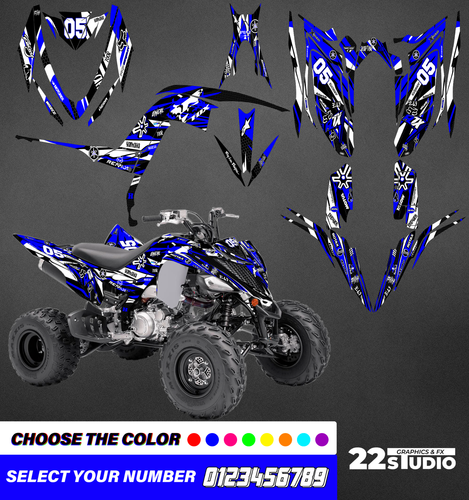 Yamaha Raptor 700R 2013-2020 full graphics kit sticker decals | eBay