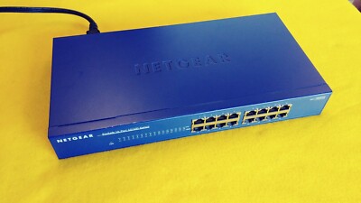 NETGEAR JFS516 ProSafe 16 port Ethernet Fast Switch w/power cable | eBay