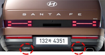 OEM 924A3-P6100 LAMP ASSY-BACK UP Left LED Type for Hyundai Santa Fe ...