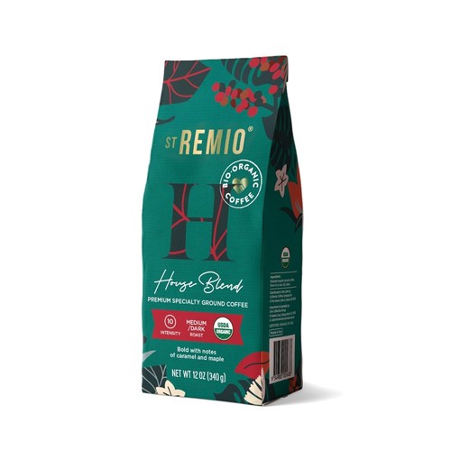ST REMIO Ground Coffee House Blend 12 oz - Medium-Dark Roast, USDA ...