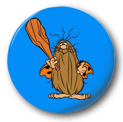 CAPTAIN CAVEMAN - 1 inch / 25mm Button Badge - Novelty Cute Retro | eBay UK