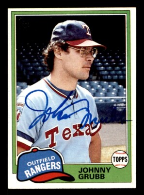 1981 Topps Baseball #545 Johnny Grubb Signed Autograph (No COA) | eBay