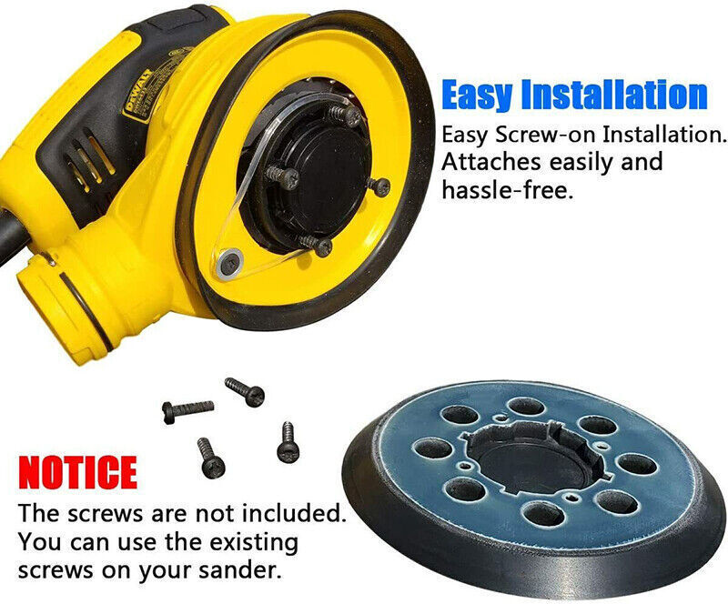 2PCS 5" Orbital Sander Pads Hook & Loop for Dewalt DWE64233 N329079 ...