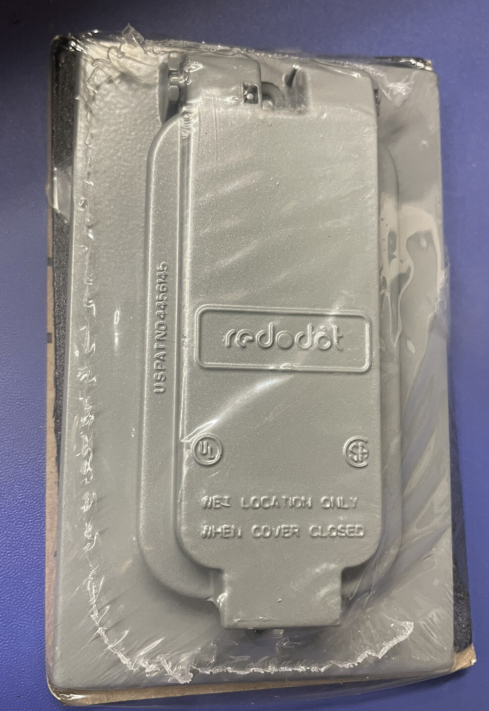 Red Dot CCGV GFCI Cover 1 - Gang Vertical Silver Device Mount for sale ...