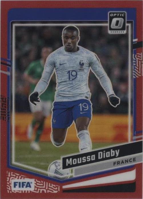 2023-24 Panini Donruss Fifa - Optic Moussa Diaby #22 Red Prizm /299 for ...