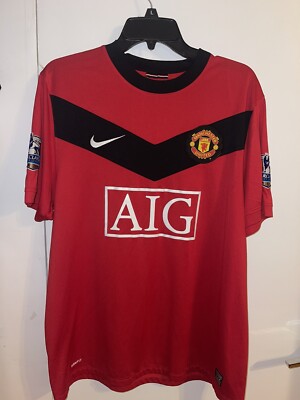 Manchester United 2009/2010 Nemanja Vidic Home Kit. | eBay
