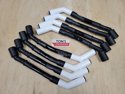 Tons Sleeved Ceramic LS Spark Plug Wire Set Corvette Camaro GMC Sierra ...