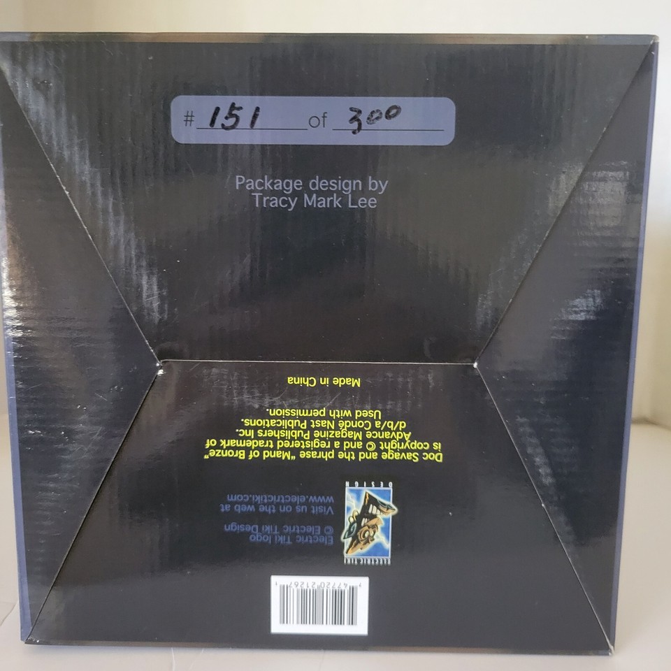 DOC SAVAGE Statue Electric Tiki Designs #151 of 300, MINT CONDITION ...