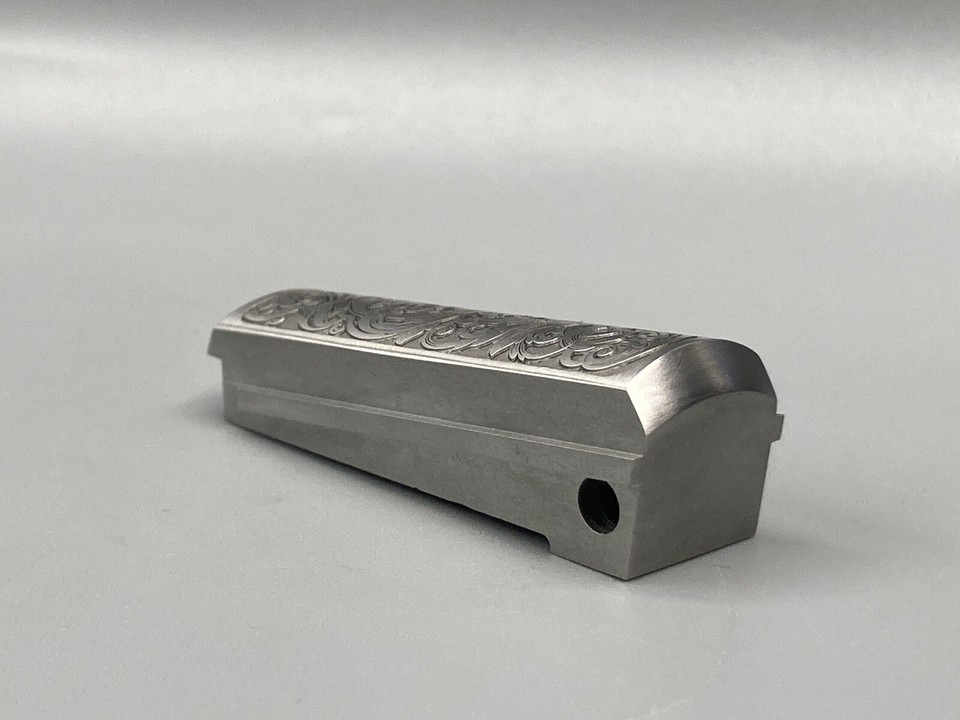 1911 Mainspring Housing Engraved - Full size , 1911 Ed Brown, Stainless ...