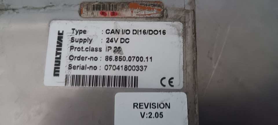 Multivac 16 Input/16 Output module 86.850.0700.11 missing cover | eBay
