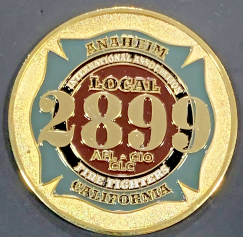 Walt Disney World Anaheim Firefighters Local 2899 Challenge coin | eBay