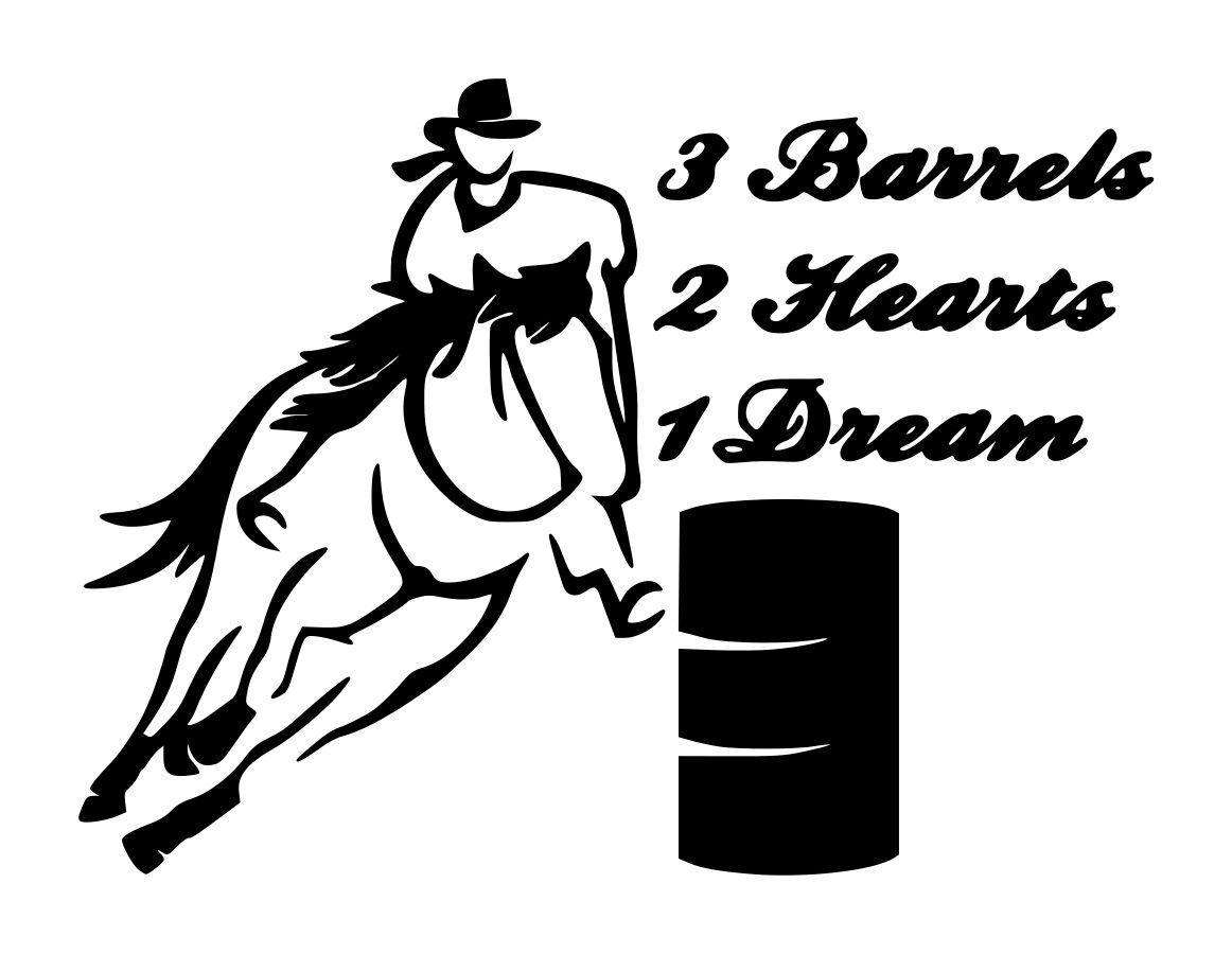 Barrel Racing Decal