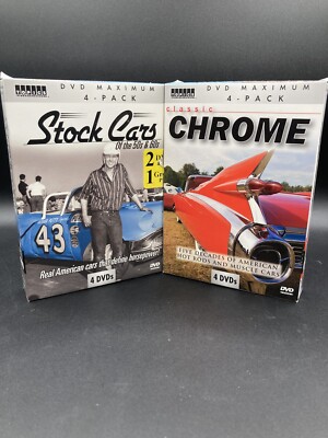 Classic Chrome And Stock Cars Of The 50s & 60s 8-dvds With Original Box ...