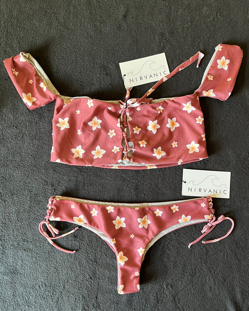 Nirvanic Swim Plumeria Clay Bikini | eBay