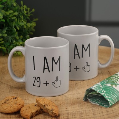I'm 29 + middle finger Mug Coffee Cup Tea Funny Novelty Present Joke ...