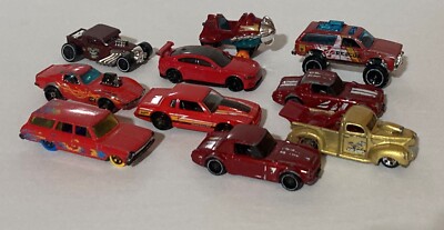 Diecast Toy Cars Set of 10 Red Car Toys | eBay