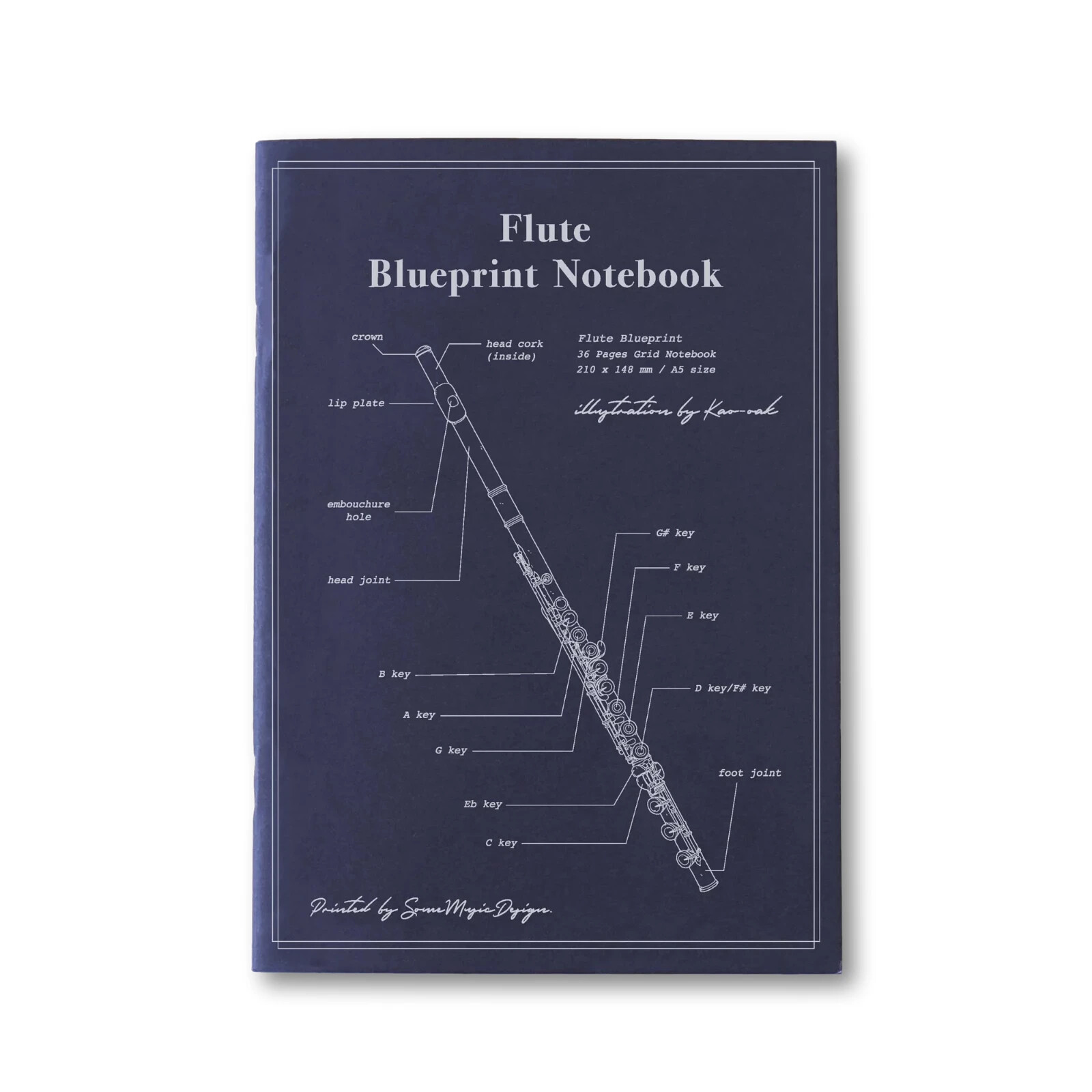 Flute graph paper notebook (KN-005) - Size: A5 | eBay