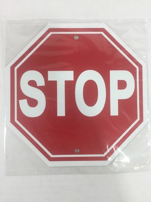 STOP Metal Mini Road Traffic Sign 6"x6" (NEW) | eBay