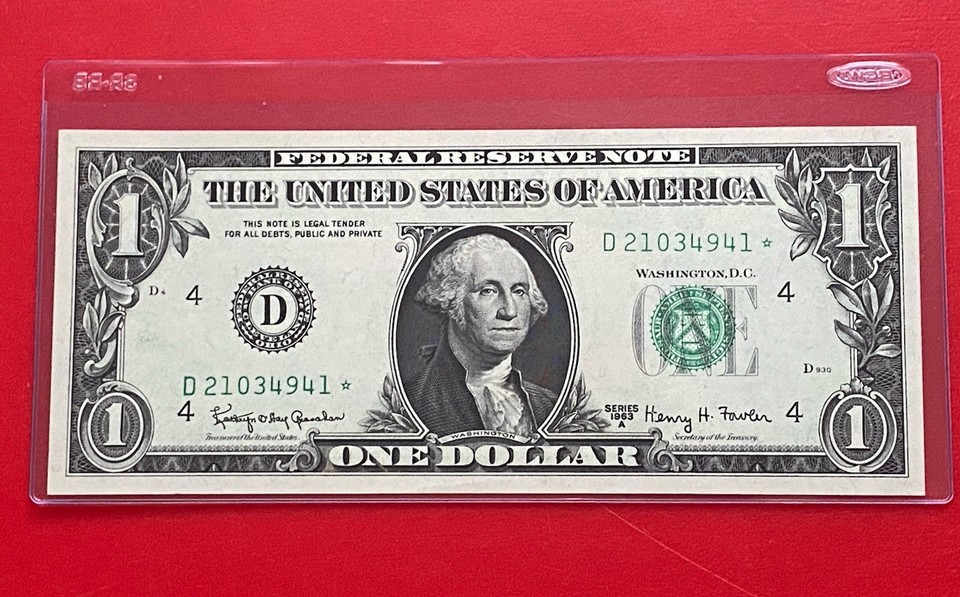 1963A STAR NOTE $1 DOLLAR BILL ( CLEVELAND D ) UNCIRCULATED | eBay