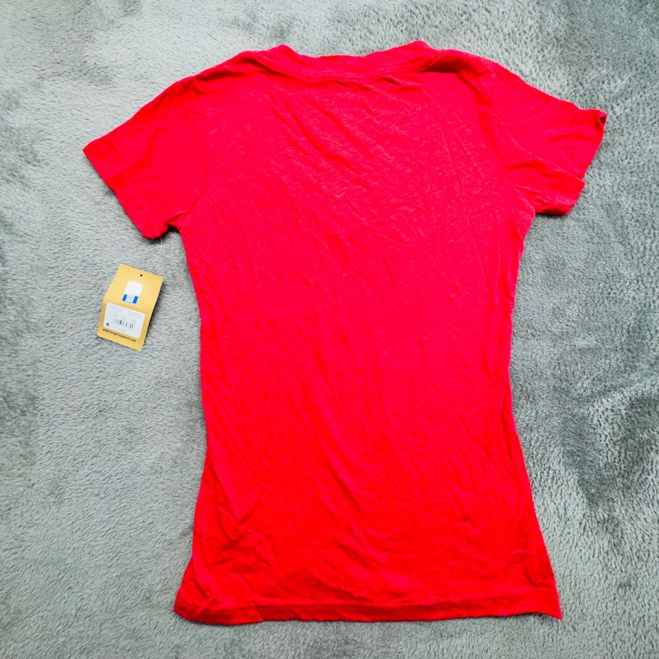 Rivalry Threads Ole Miss Rebels V Neck T Shirt Womens Size Small Red | eBay