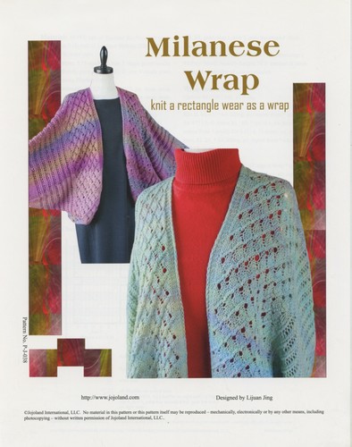 Jojoland Knitting Pattern - Milanese Wrap by Lijuan Jing - Easy Knit | eBay