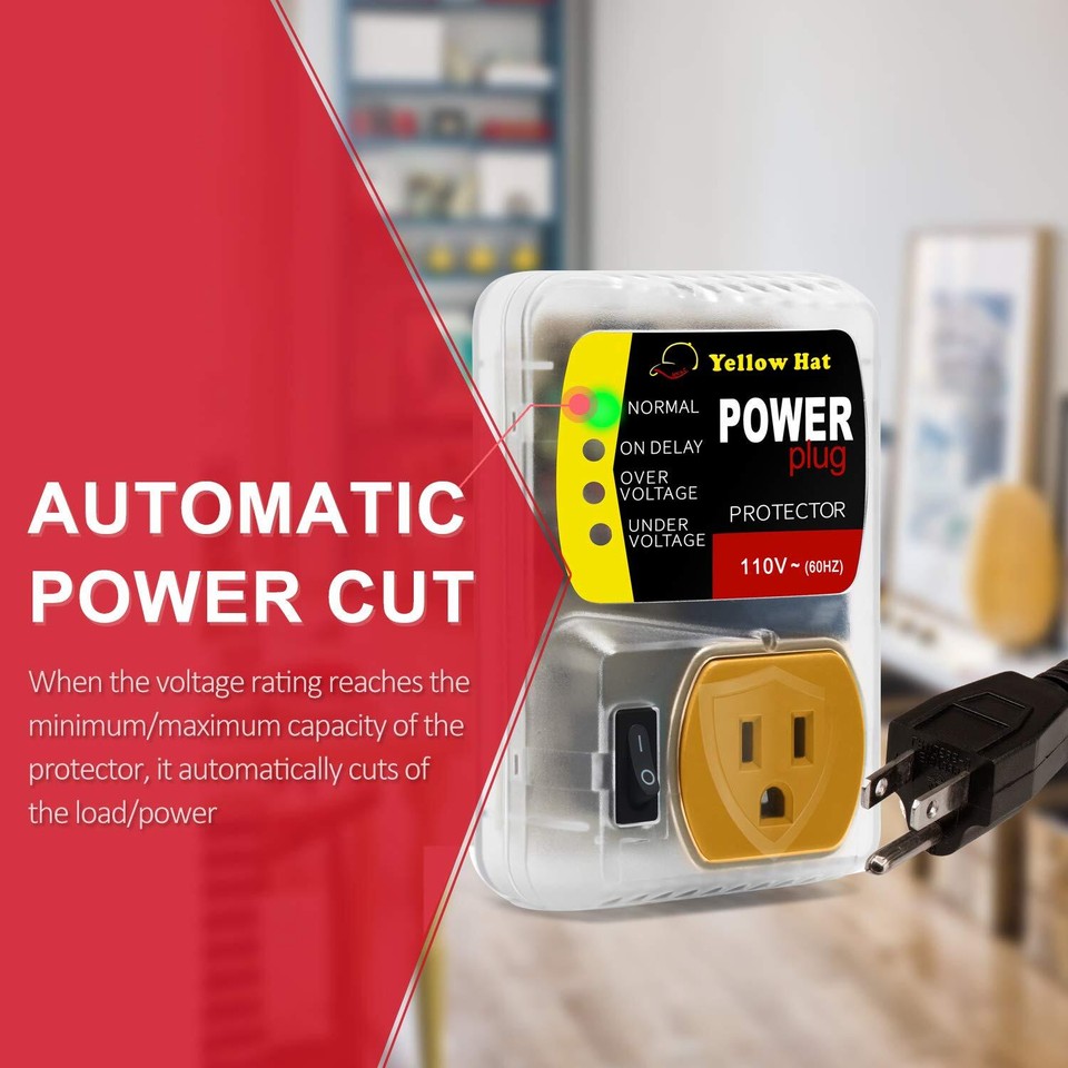 Surge Protectorvoltage Protector For Home Appliance Voltage Brownout ...