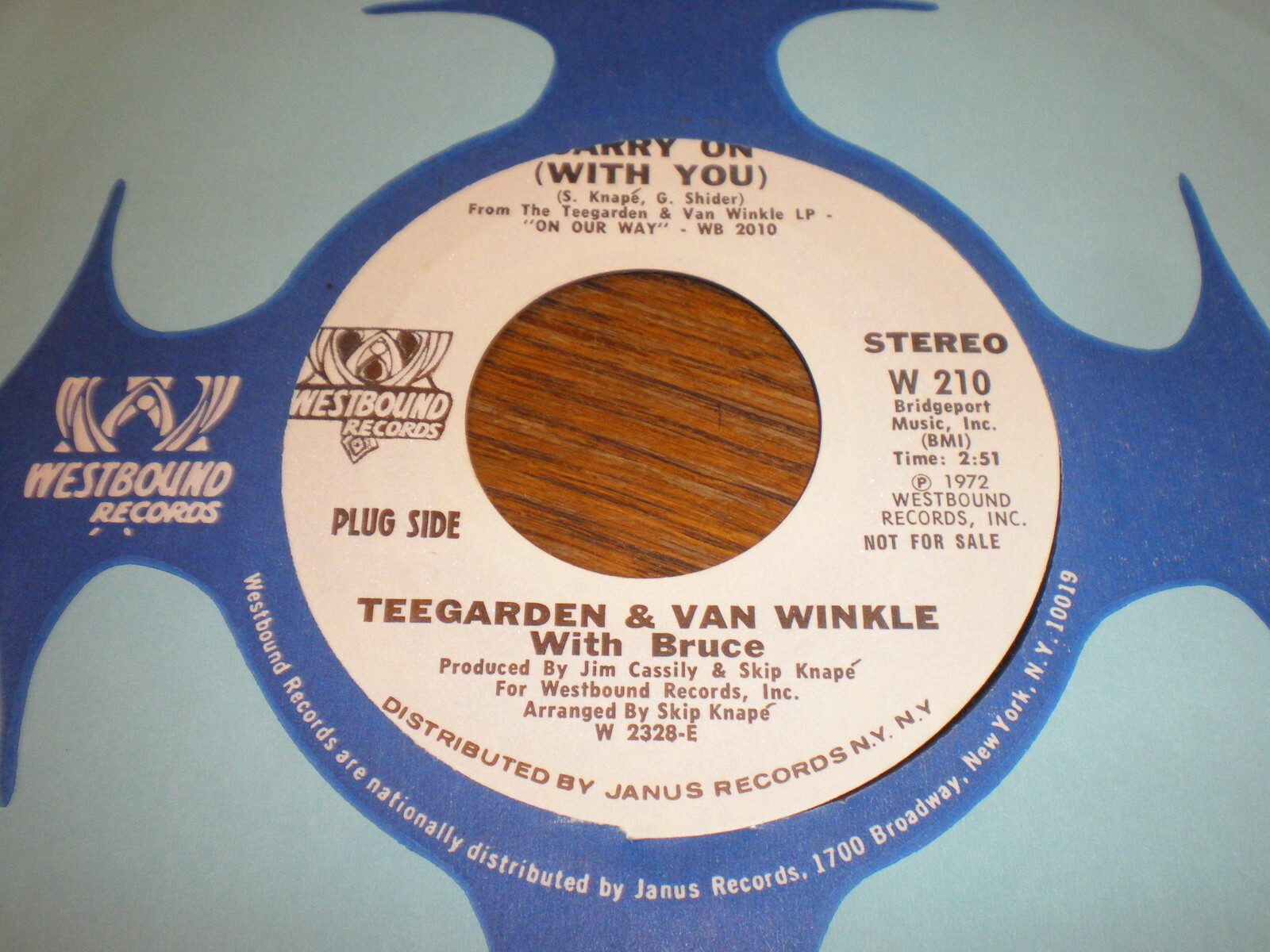 Teegarden & Van Winkle With Bruce 45 Carry On WESTBOUND PROMO | eBay