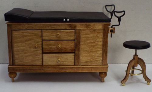 Dollhouse miniature handcrafted Victorian Medical Exam Table Hospital 1 ...