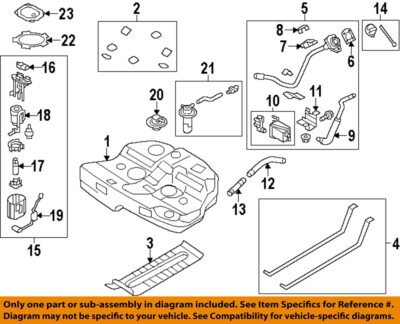 KIA OEM 11-16 Cadenza Fuel System Fuel System Components-Vent Valve ...