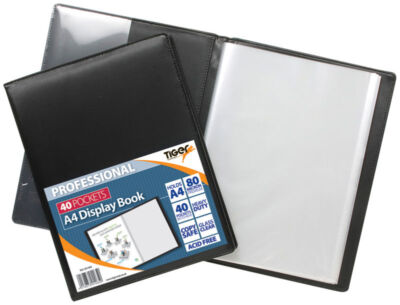 Tiger A4 Professional Display Book 40 Pocket | eBay UK