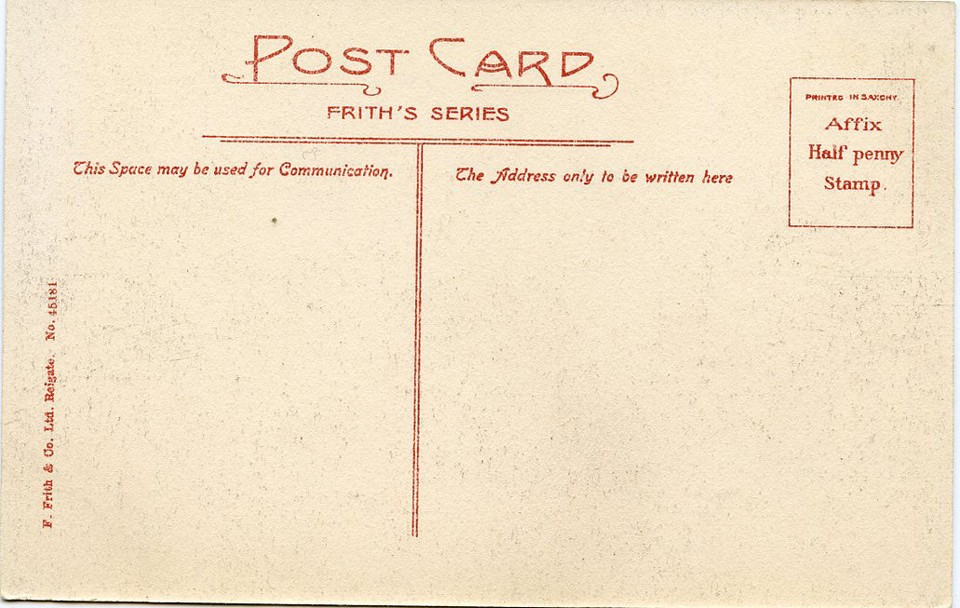 F. FRITH & CO. LTD REIGATE ENGLAND POSTCARD 1910 PERIOD OXFORD HIGH ...