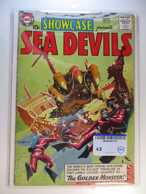 Showcase #27 1st Sea Devils, Golden Monster, CBCS not CGC, VG+, 4.5 | eBay