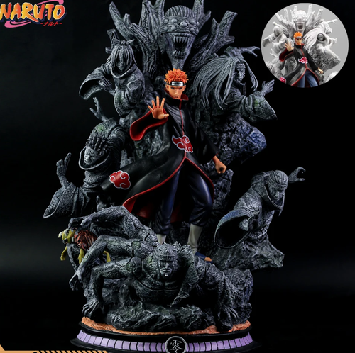 Naruto Anime Figure Akatsuki Pain 27cm Figurine PVC Collectible Statue ...