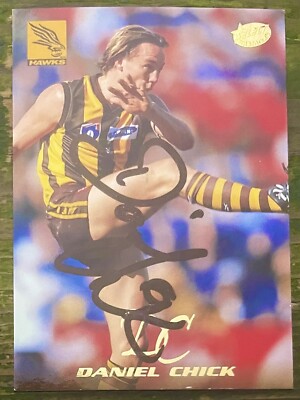 Daniel Chick Signed 1999 AFL Select Hawthorn Hawks | eBay Australia