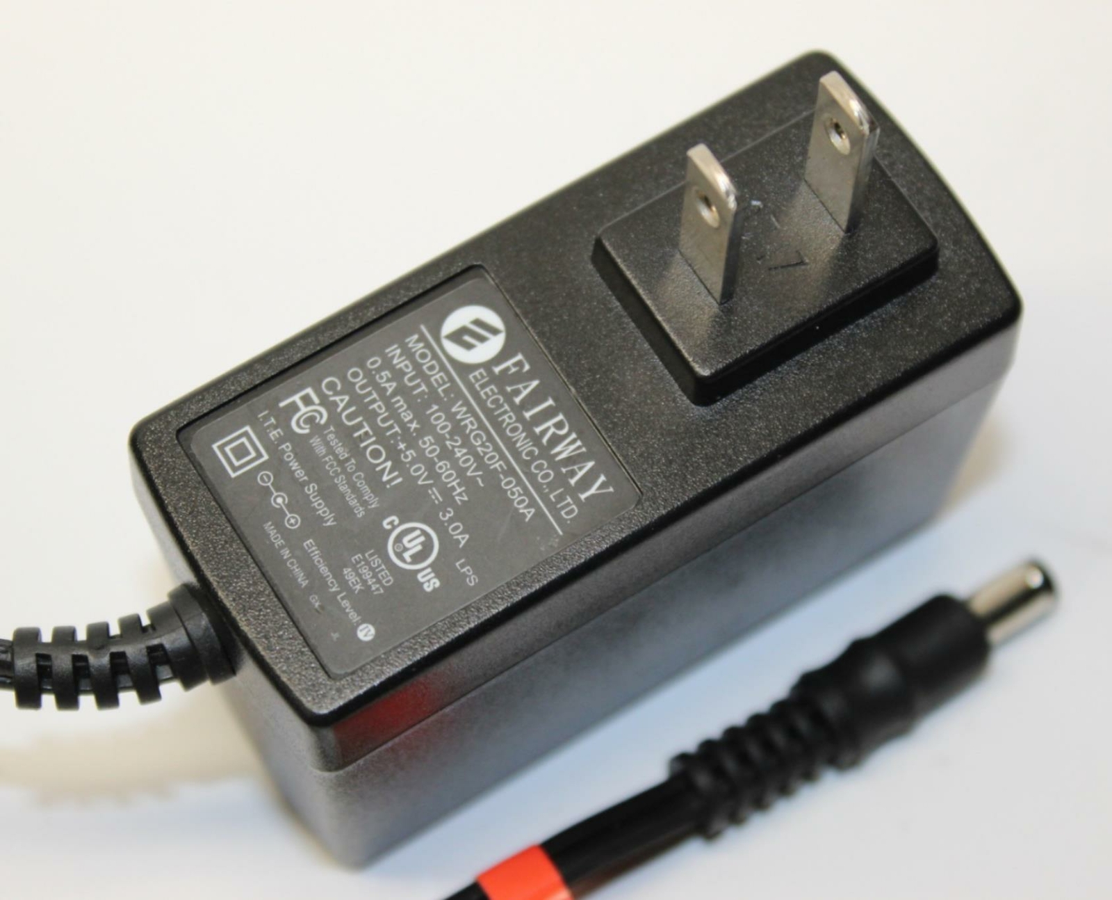 Fairway WRG20F-050A Power Supply Adaptor Output 5V 3A Transformer ...