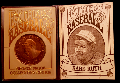 BABE RUTH Centennial Fathers of Baseball FINE BRONZE PROOF COIN ...