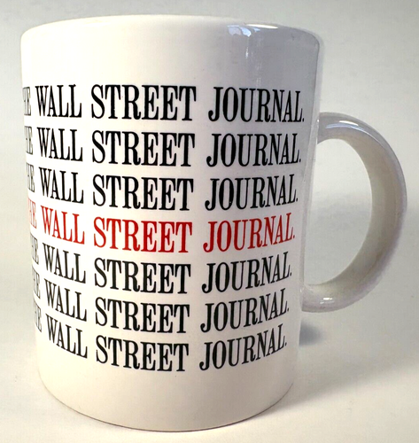 The Wall Street Journal Vintage Financial Markets Newspaper Logo Coffee ...