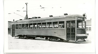 GARY RAILWAYS Trolley Gary IN Indiana Garyton Original ca 1930s 40s ...