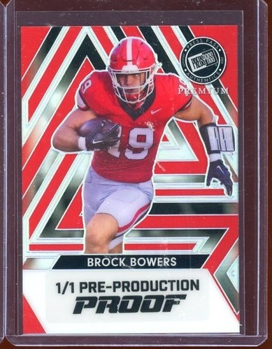 2024 Leaf Press Pass Proof Prismatic Red Brock Bowers Rc (1/1) | eBay