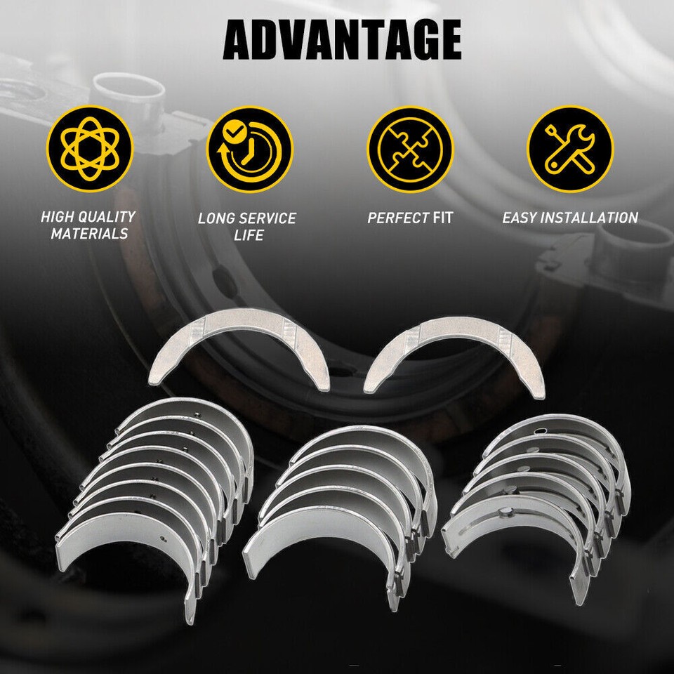 4PCS Connecting Rod +Main & Rod Bearing Kit for 2.4L Kia Sorento ...