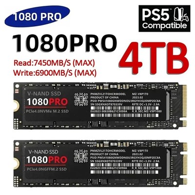 1080 Pro Dual Port SSD NGFF NVME Brand M2 2280 PCIe 4.0 5.0 PC PS5 ...