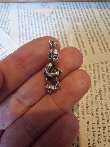 Vintage Silver Cornish Pixie Sitting on Toadstool Charm / Pendant | eBay UK