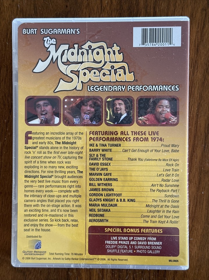 The Midnight Special: 1974 (DVD, 2006) NEW | eBay