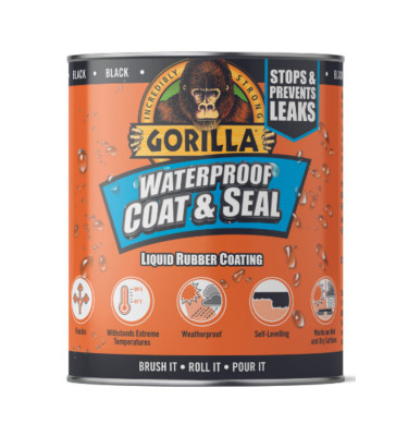Black Liquid Rubber Flexible Coating Seal Gorilla Waterproof Coat and ...