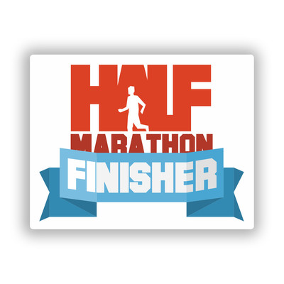 2 x Half Marathon Vinyl Stickers Travel Luggage #10358Ã‚Â | eBay UK