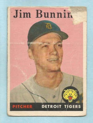 1958 Topps Baseball Jim Bunning #115 Detroit Tigers | eBay