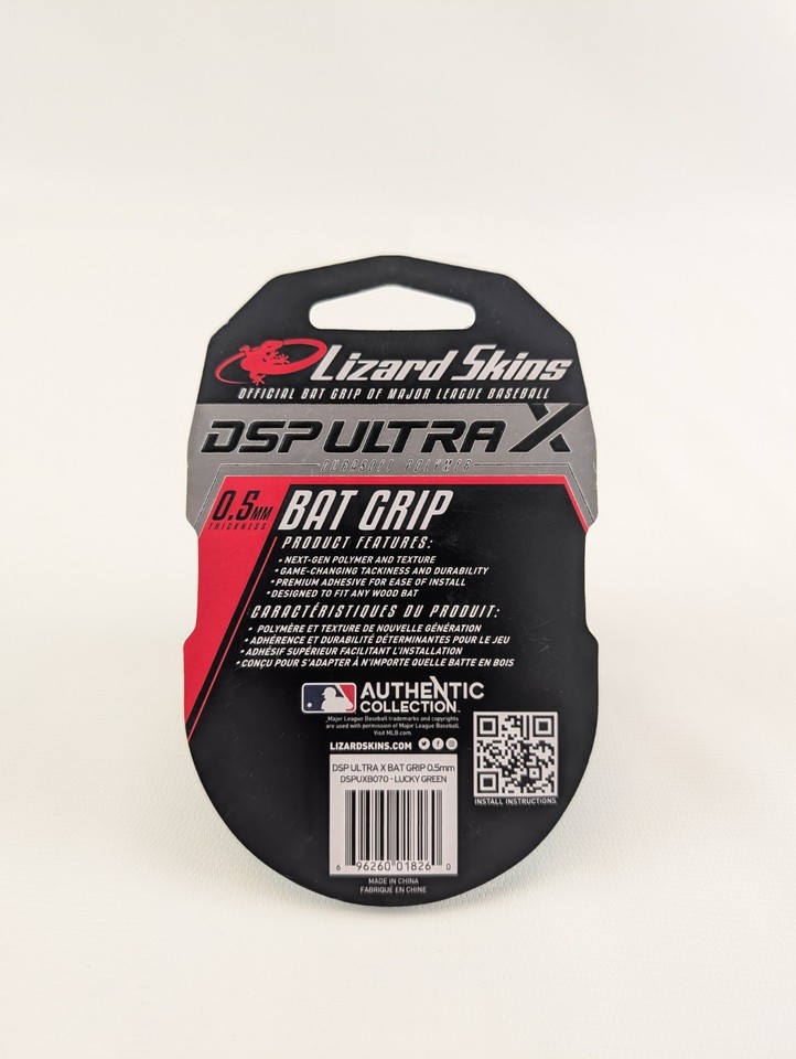 Lizard Skins DSP Ultra X Bat Grip Lucky Green 0.5mm Baseball Bat Tape ...