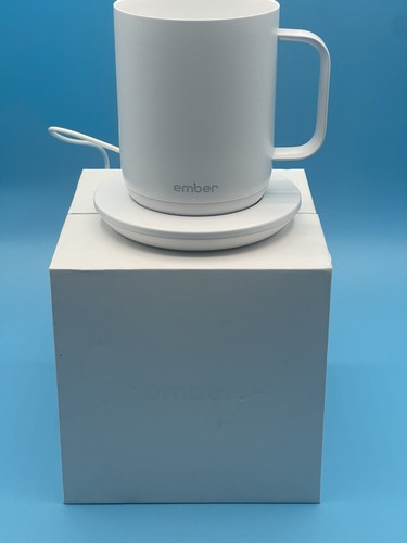 Ember Technology Smart Mug 10 Oz App Controlled White Coffee Wireless ...
